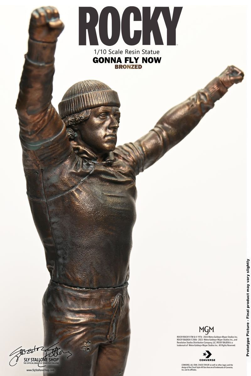 Rocky 1/10 Statue, Gonna Fly Now - Bronzed Version – Sly Stallone Shop