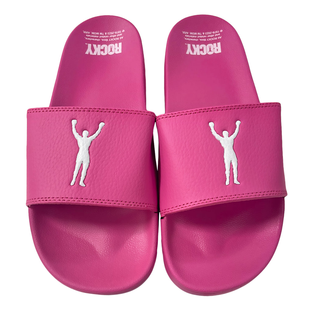 Rocky Statue Pink Slydes – Sly Stallone Shop