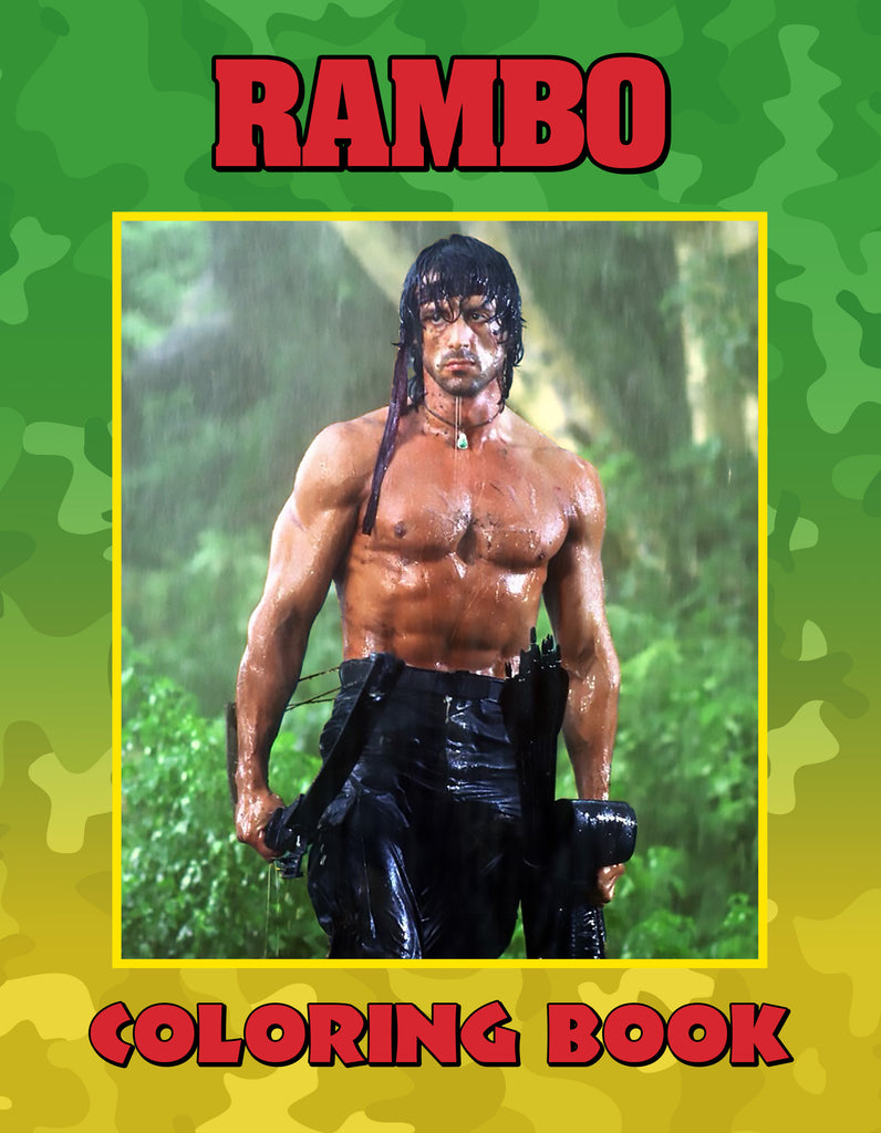RAMBO Coloring Book – Sly Stallone Shop