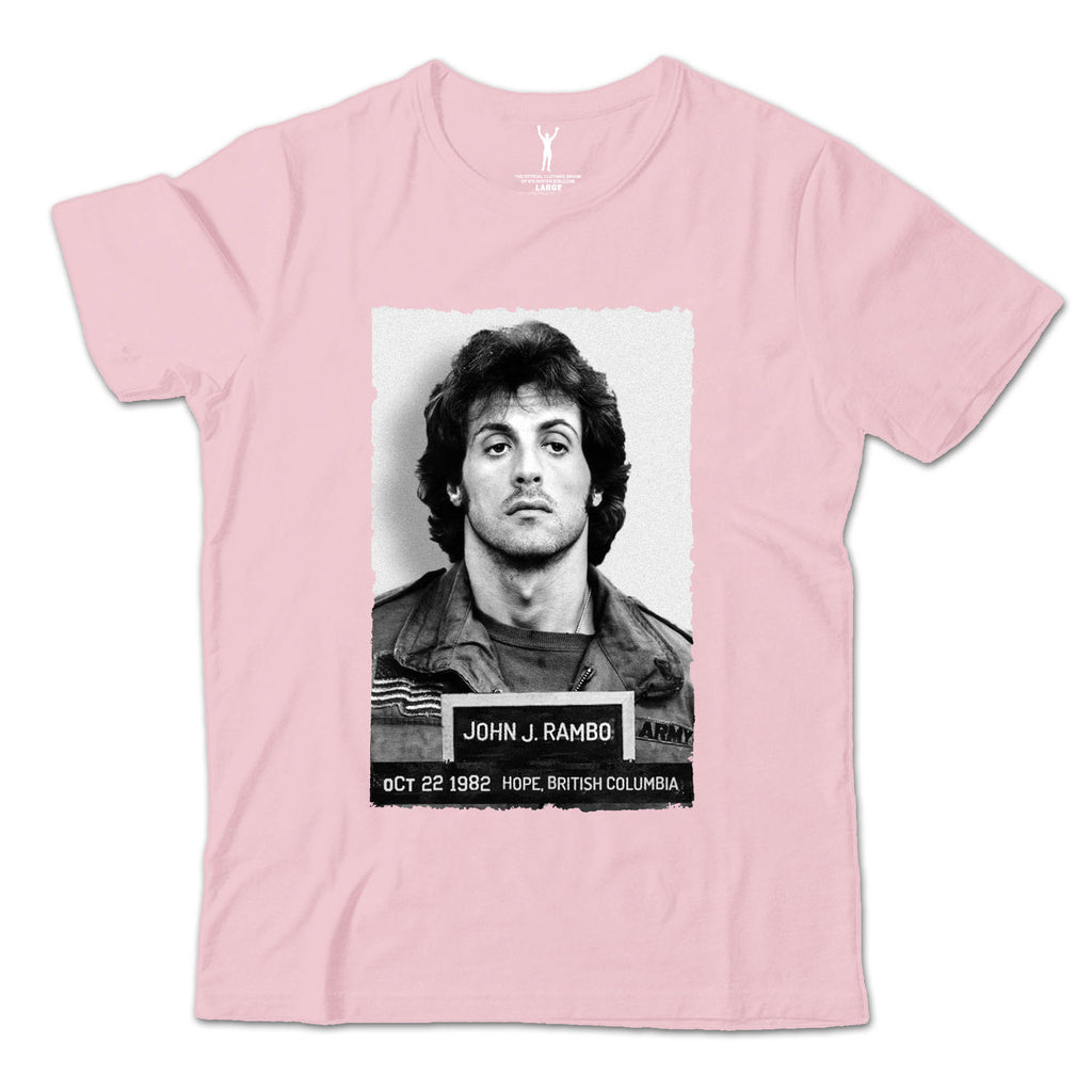 John Rambo Pink Mugshot Tee – Sly Stallone Shop